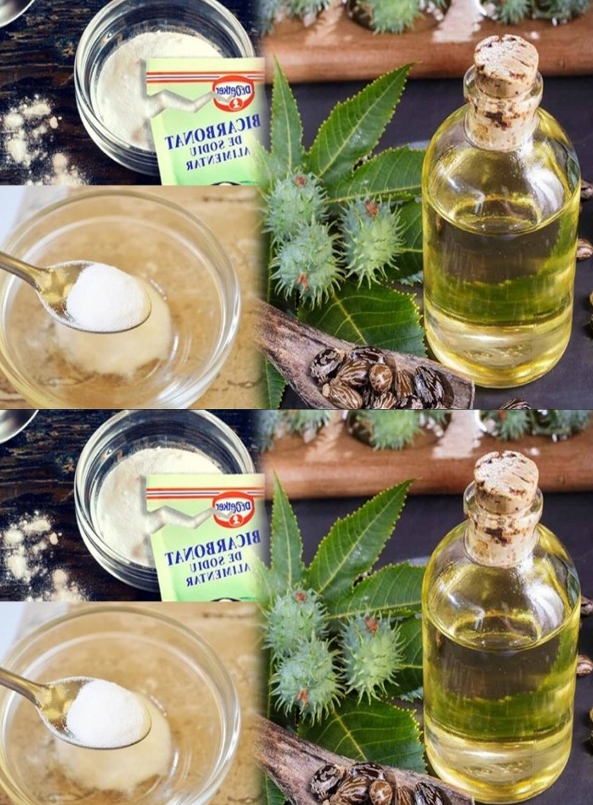 1 lingură de ulei de ricin + 1 lingură de bicarbonat – Amestecul cu 18 ...