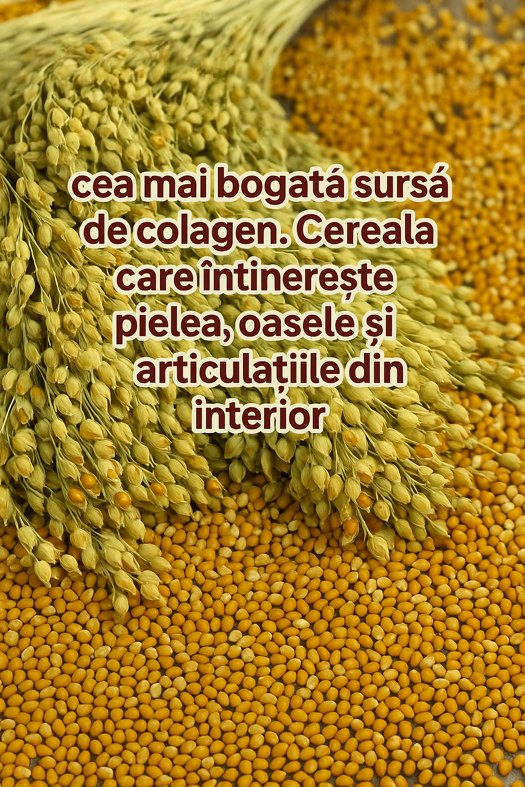 Cea mai bogată sursă naturală de colagen: Meiul – cereală străveche ...